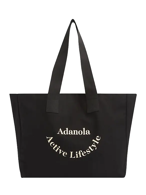 ADANOLA Active Lifestyle Canvas Tote - Black Nude