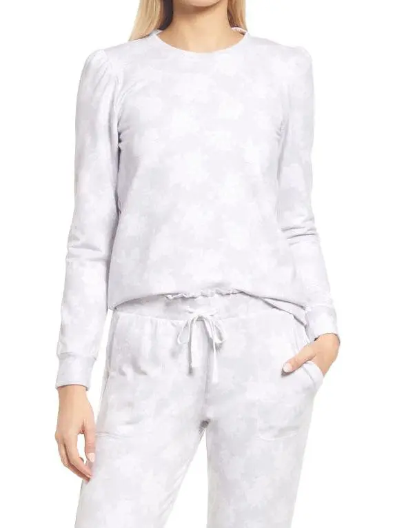 GIBSONLOOK Floral Puff Sleeve Sweatshirt - Darcy Floral
