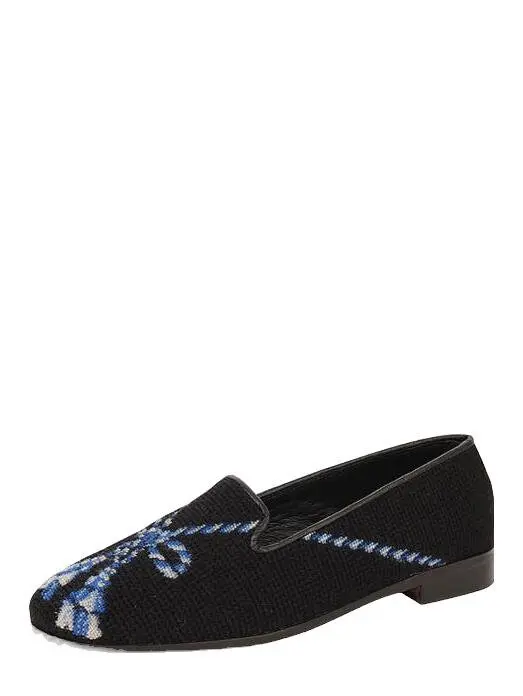 BYPAIGE Needlepoint Tassel Flat - Navy