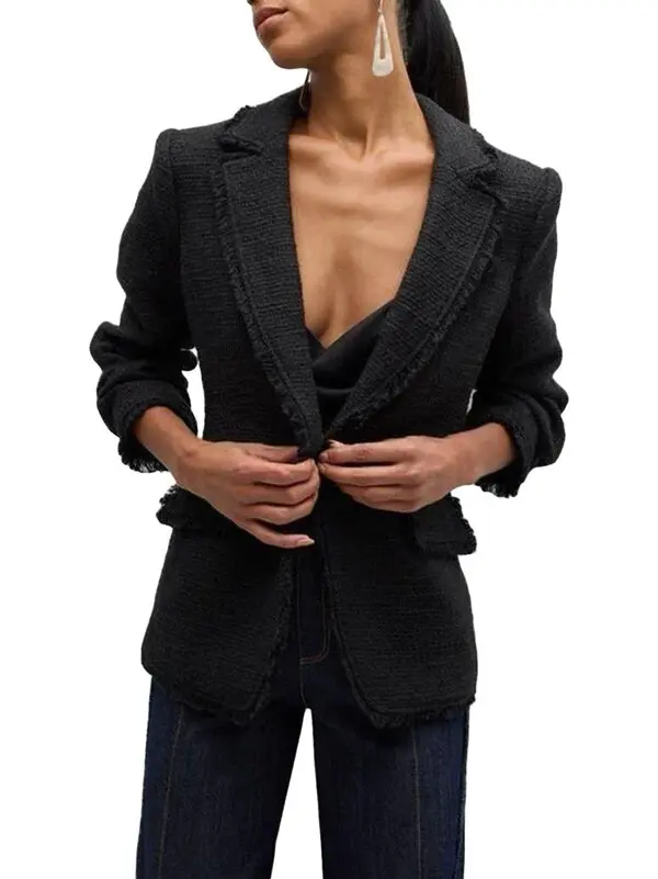 Cinq À Sept Khloe Boucle Blazer - Black