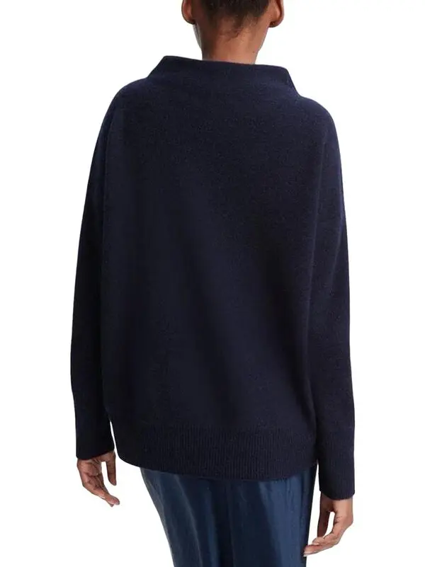 Vince Boiled Cashmere Turtleneck Pullover - Dkblue