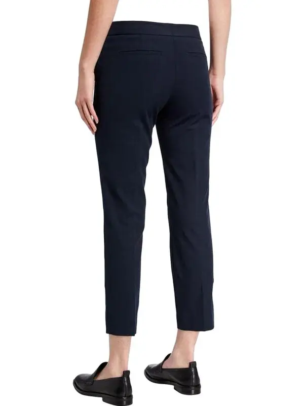 Akris Frankie Straight-leg Cropped Pants - Navy