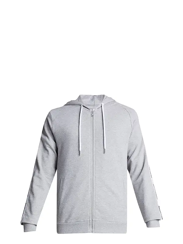 Moschino Full-zip Hoodie With Logo Taping - Grey
