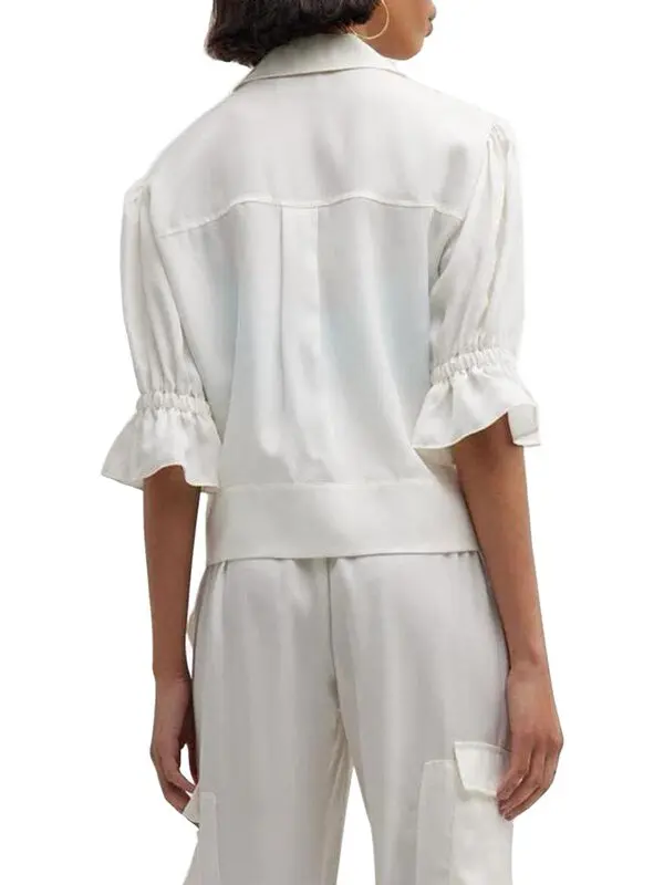 Cinq À Sept Holly Sateen Jacket - Ivory