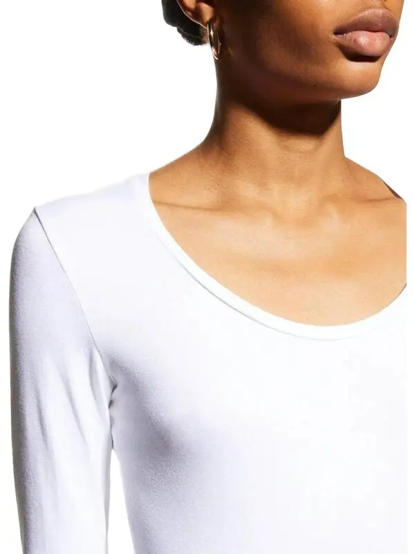 Majestic Filatures Soft Touch 3/4-sleeve Tee - Blanc