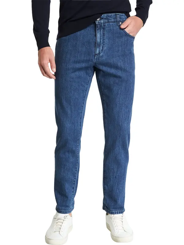 Isaia Straight-leg Jeans - Medium Blue