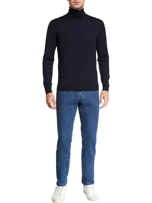 Isaia Straight-leg Jeans - Medium Blue