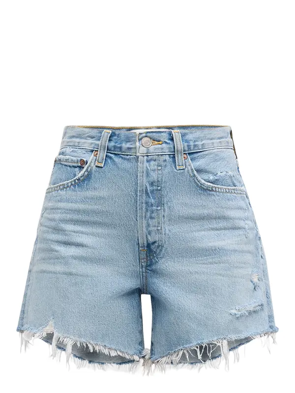 AGOLDE Parker Long Frayed Shorts - Swapmeet