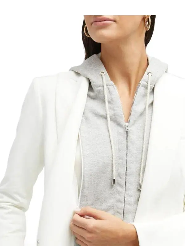 Veronica Beard Knit Dickey - Light Gray