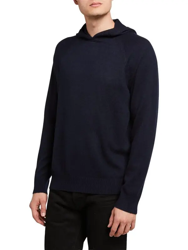 Vince Cashmere Pullover Hoodie - Coastal