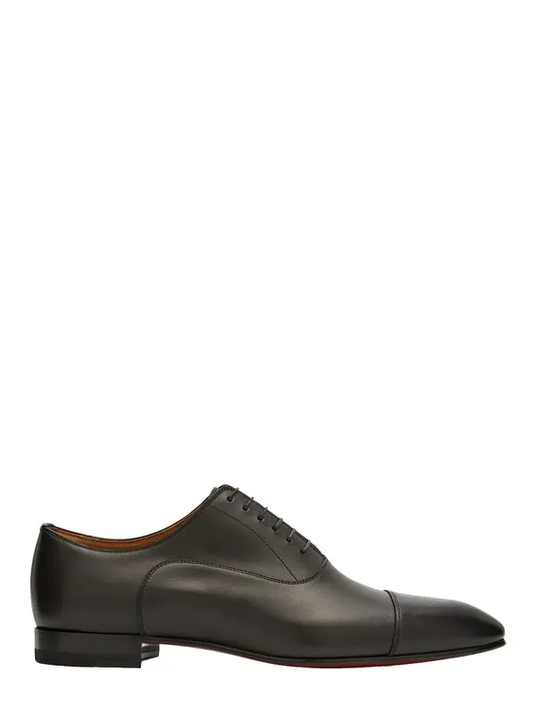 CHRISTIAN LOUBOUTIN Greggo Leather Oxford Shoes - Black