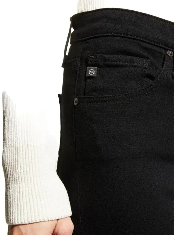 Ag Prima Mid-rise Skinny Jeans - Super Black