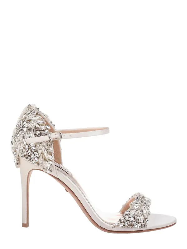 Badgley Mischka Tampa Embellished Sandals - Champagne