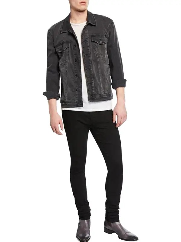 Monfrère Greyson Skinny Fit Stretch Jeans - Noir