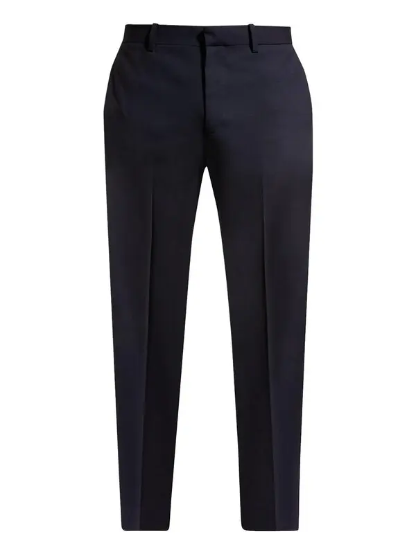 Theory Mayer Stretch Wool Trousers - Navy
