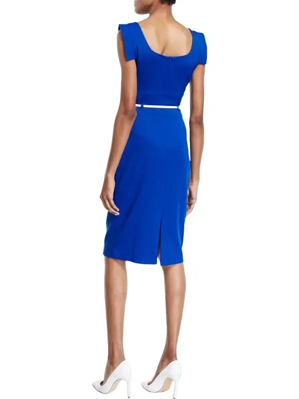 Black Halo Jackie O Sleeveless Sheath Dress - Cobalt