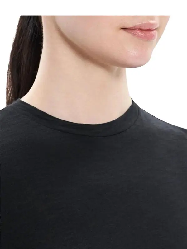 Theory Tiny Tee 2 Nebulous Organic Cotton Top - Black