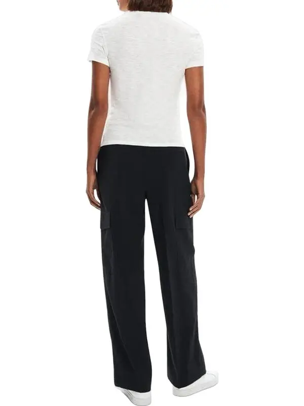 Theory Tiny Tee 2 Nebulous Organic Cotton Top - White