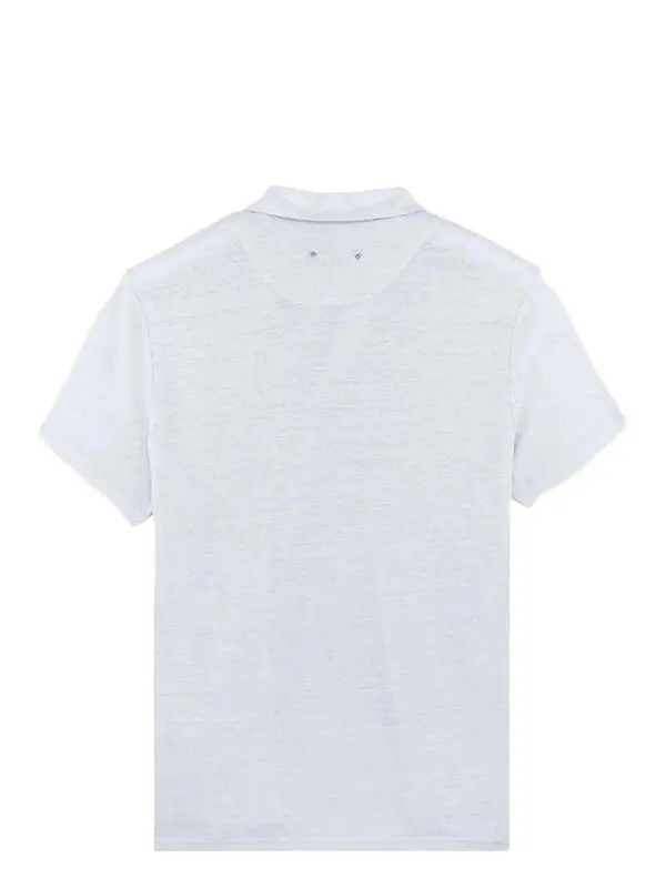 Vilebrequin Apos;s Pyramid Linen Polo Shirt - White