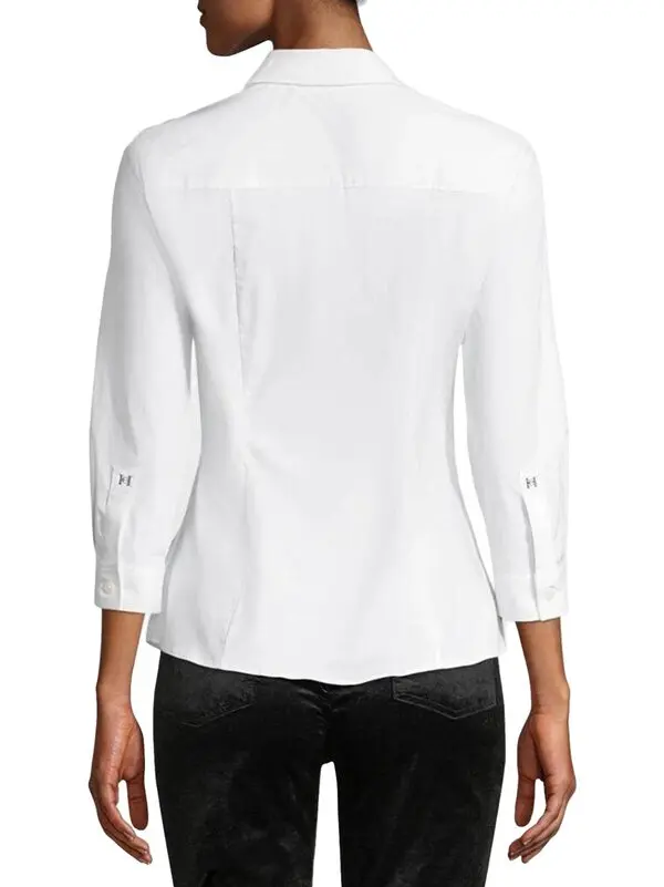 Carolina Herrera Cotton Button-front Shirt - White