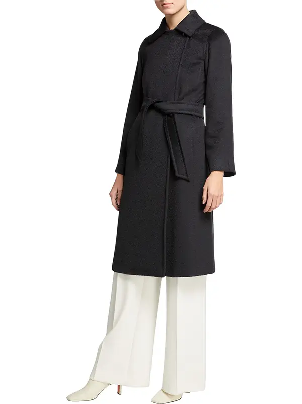 Max Mara Manuela Belted Wrap Coat - Ultramarine