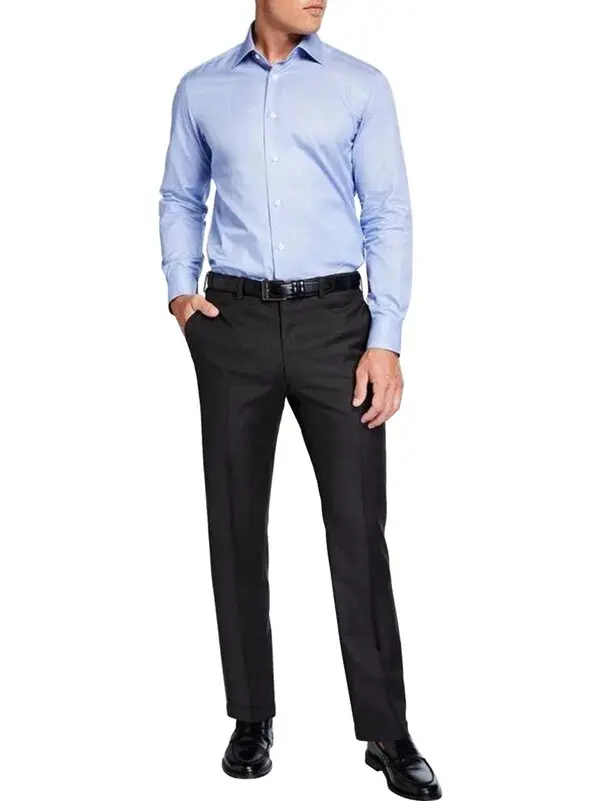 Brioni Tigullio Wool Trousers - Gray