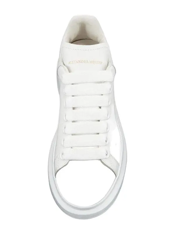 Alexander McQueen Oversized Leather Sneakers - White