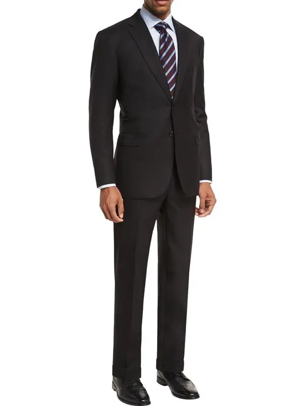 Brioni Essential Virgin Wool Two-piece Suit - Black