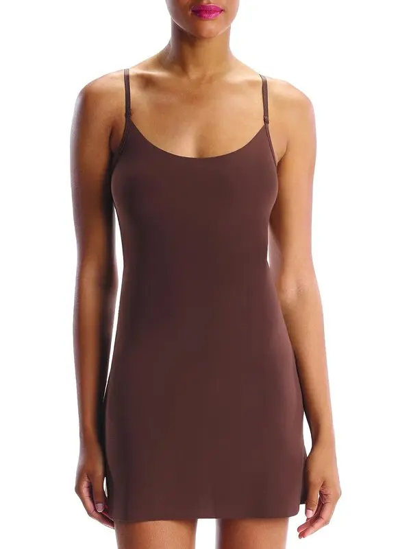 Commando Scoop-neck Mini Camisole Slip - Mocha