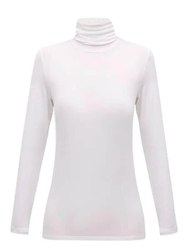 Majestic Filatures Soft Touch Long-sleeve Turtleneck - Black