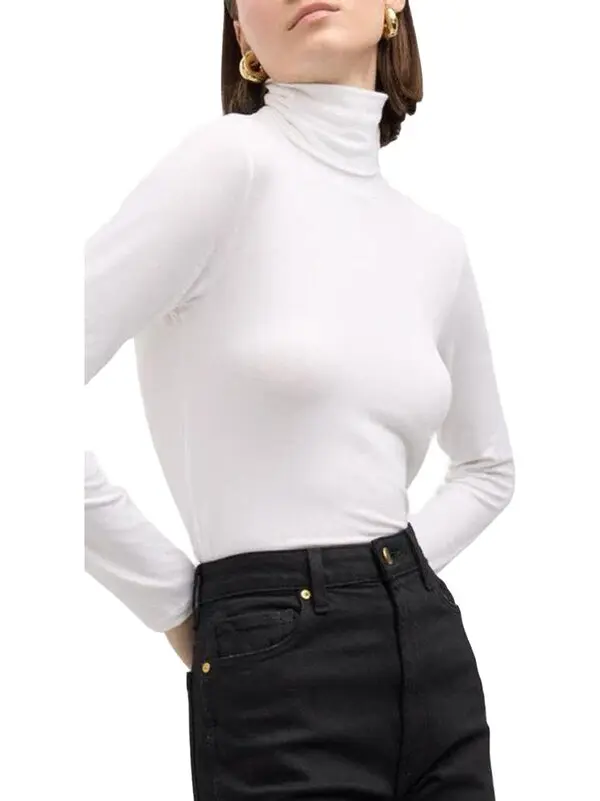 Majestic Filatures Soft Touch Long-sleeve Turtleneck - Black