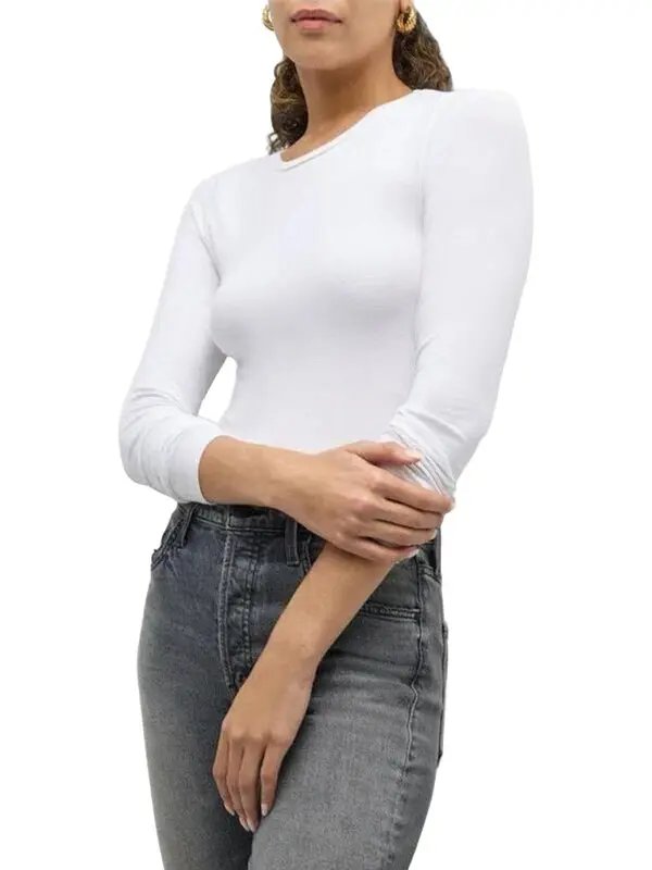 Majestic Filatures Soft Touch Crewneck Top - White