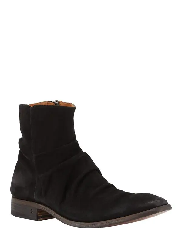 John Varvatos Morrison Sharpei Suede Boots - Black