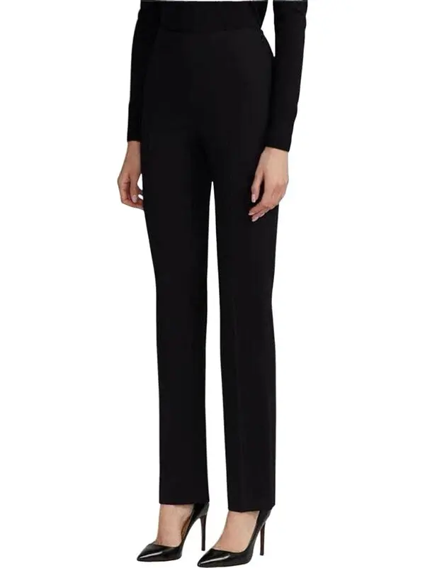 Ralph Lauren Alandra Stretch-wool Pants - Black