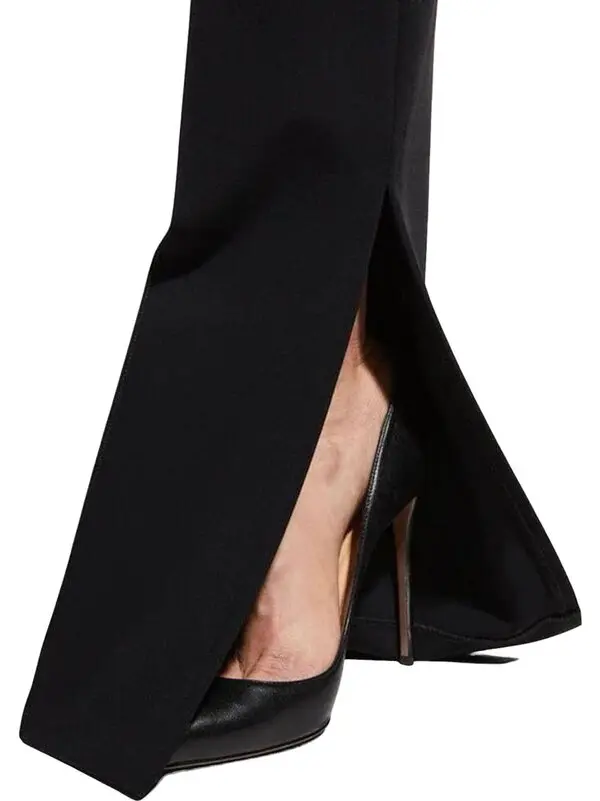 Adam Lippes Neoprene Flare Pants - Black
