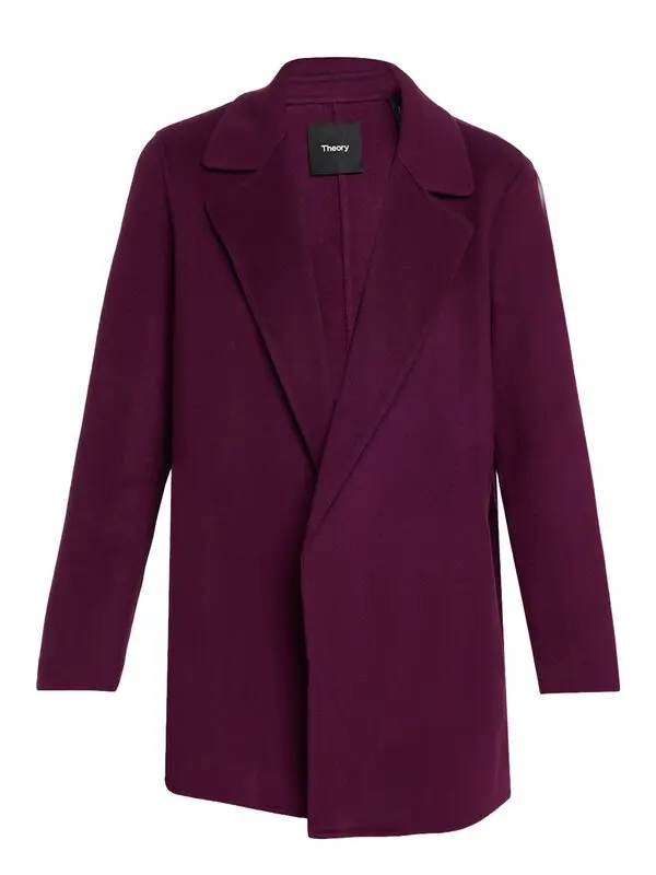 Theory Clairene Coat - Black Iris
