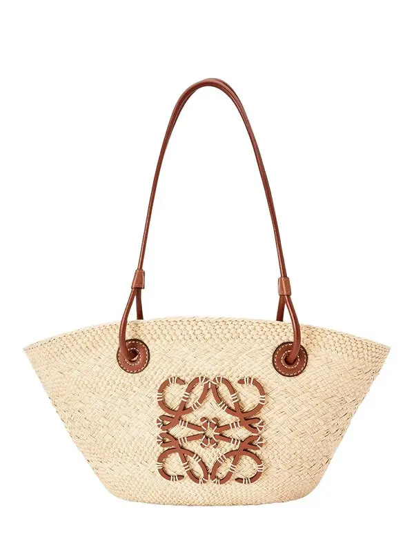Loewe X Paula's Ibiza Anagram Small Basket Bag - Natural/tan