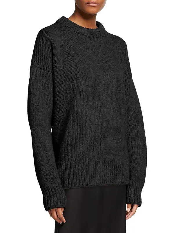 THE ROW Ophelia Wool-cashmere Sweater - Black