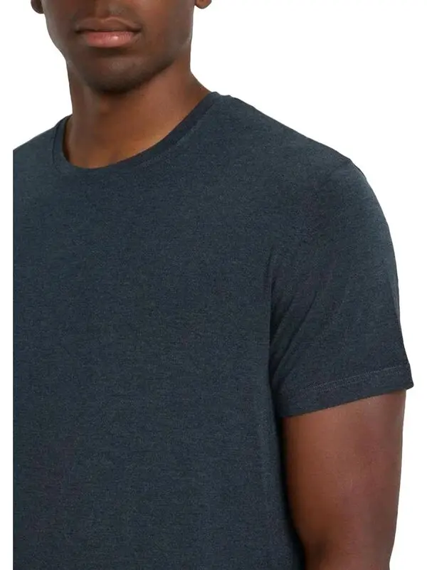 Derek Rose Apos;s Marl Crewneck Short-sleeve Knit Tee - Charcoal