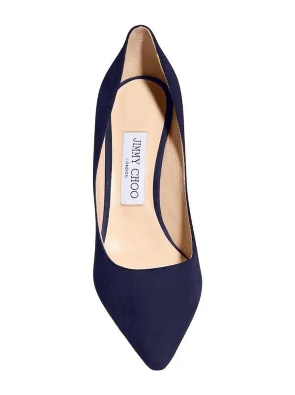 JIMMY CHOO Romy Suede 85mm Pump - Navy