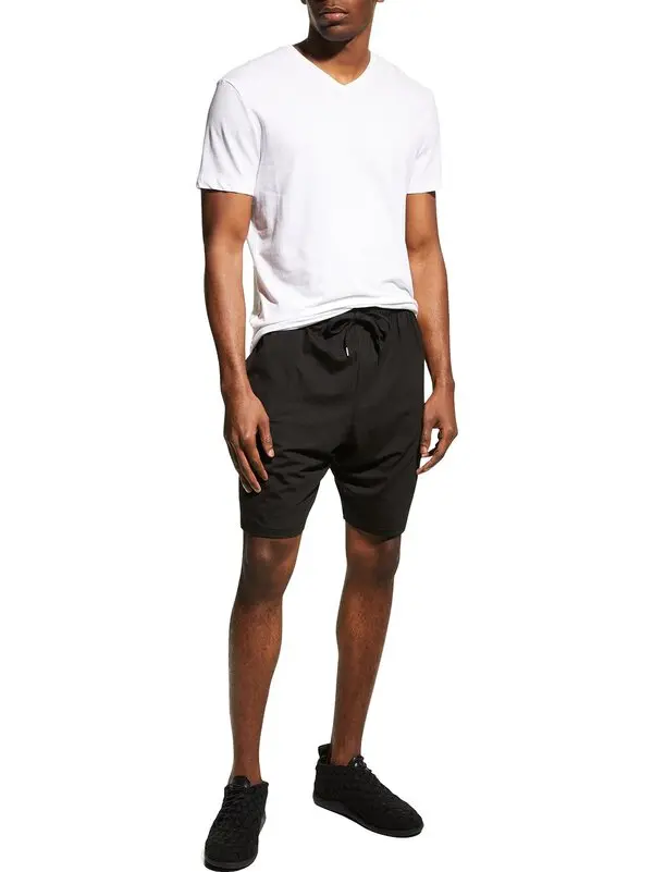 Derek Rose Basel Lounge Shorts - Black