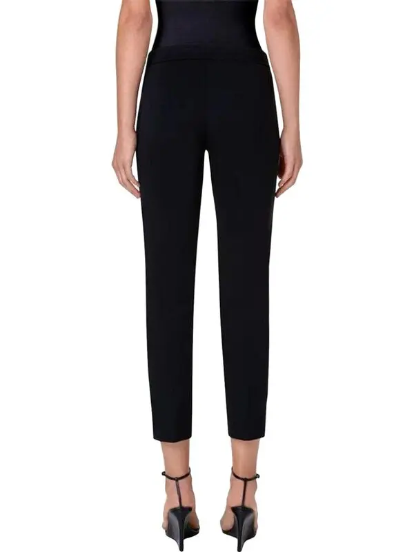 Akris Frankie Slim-leg Ankle Pants - Black