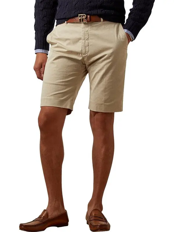Ralph Lauren Solid Chino Shorts - Beige