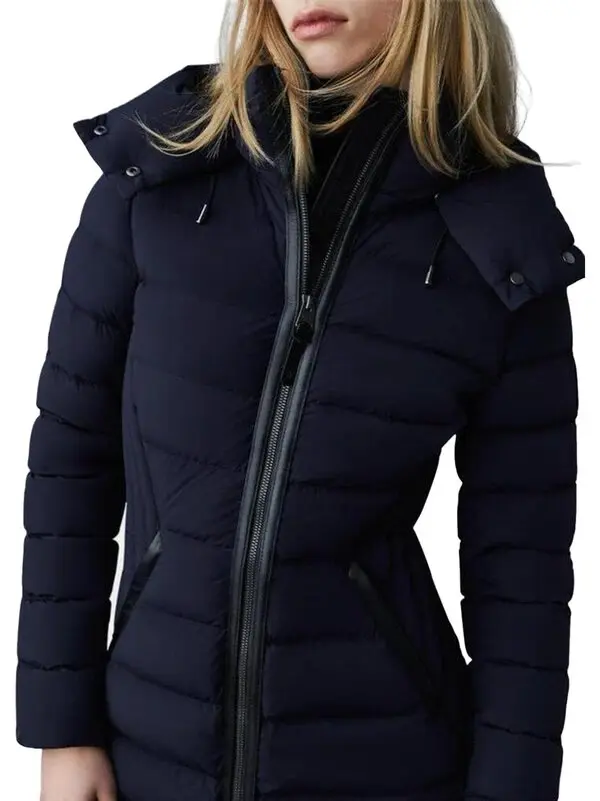 Mackage Farren Lightweight Down Coat - Navy