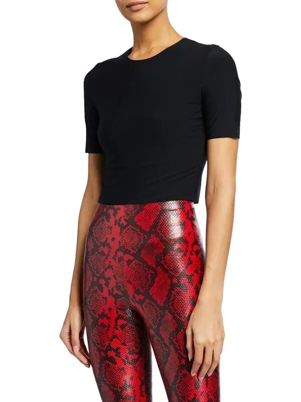 Commando Butter Cropped Tee - Black