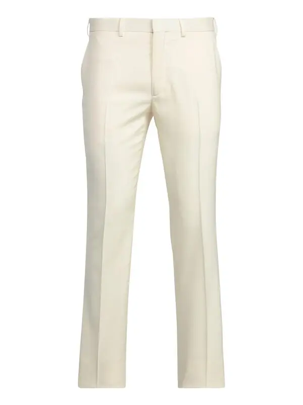 Ralph Lauren Wool Straight-leg Trousers - Cream