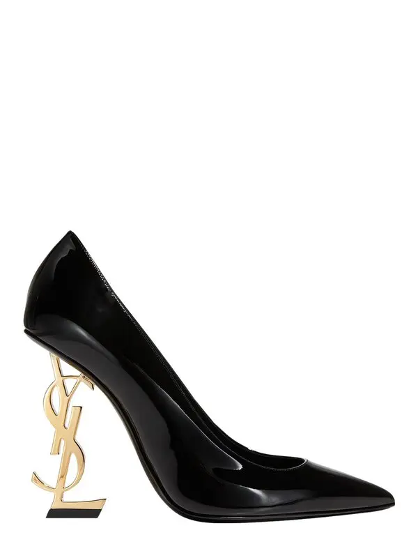 Saint Laurent 110mm Opyum Patent Leather Pumps - Black