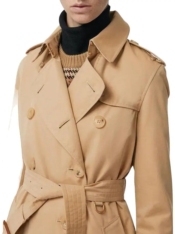 Burberry Kensington Heritage Belted Trench Coat - Honey