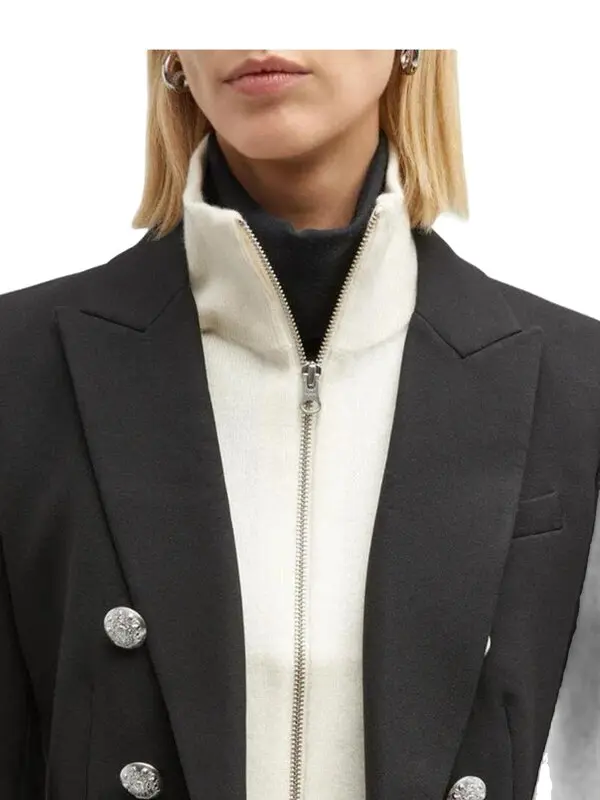 Veronica Beard Uptown Cashmere Dickey - Ivory