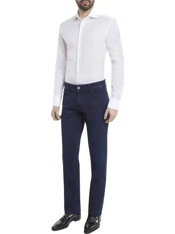 Stefano Ricci Straight-leg Denim Jeans - Navy
